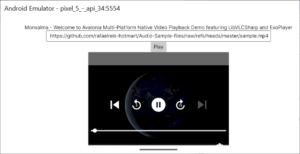 Avalonia UI – Play video using LibVLCSharp (Windows) and ExoPlayer (Android) - Monsalma